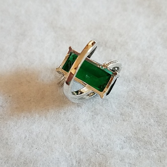 Jewelry | Emerald Rectangular Cut Ring | Poshmark